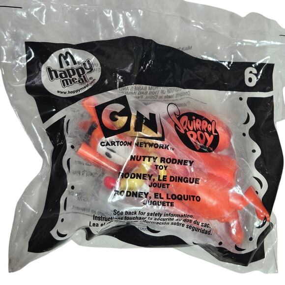 McDonald's | Toys | 204 Mcdonalds Cartoon Network Nutty Rodney 6 New In ...